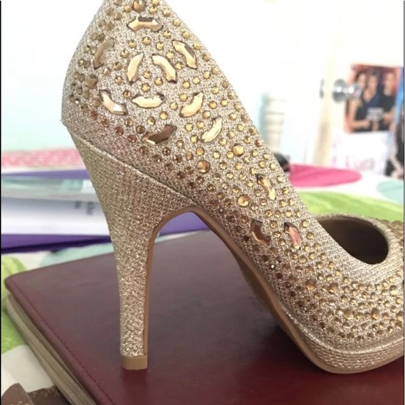 Shoes | Gold Prom Heels | Poshmark